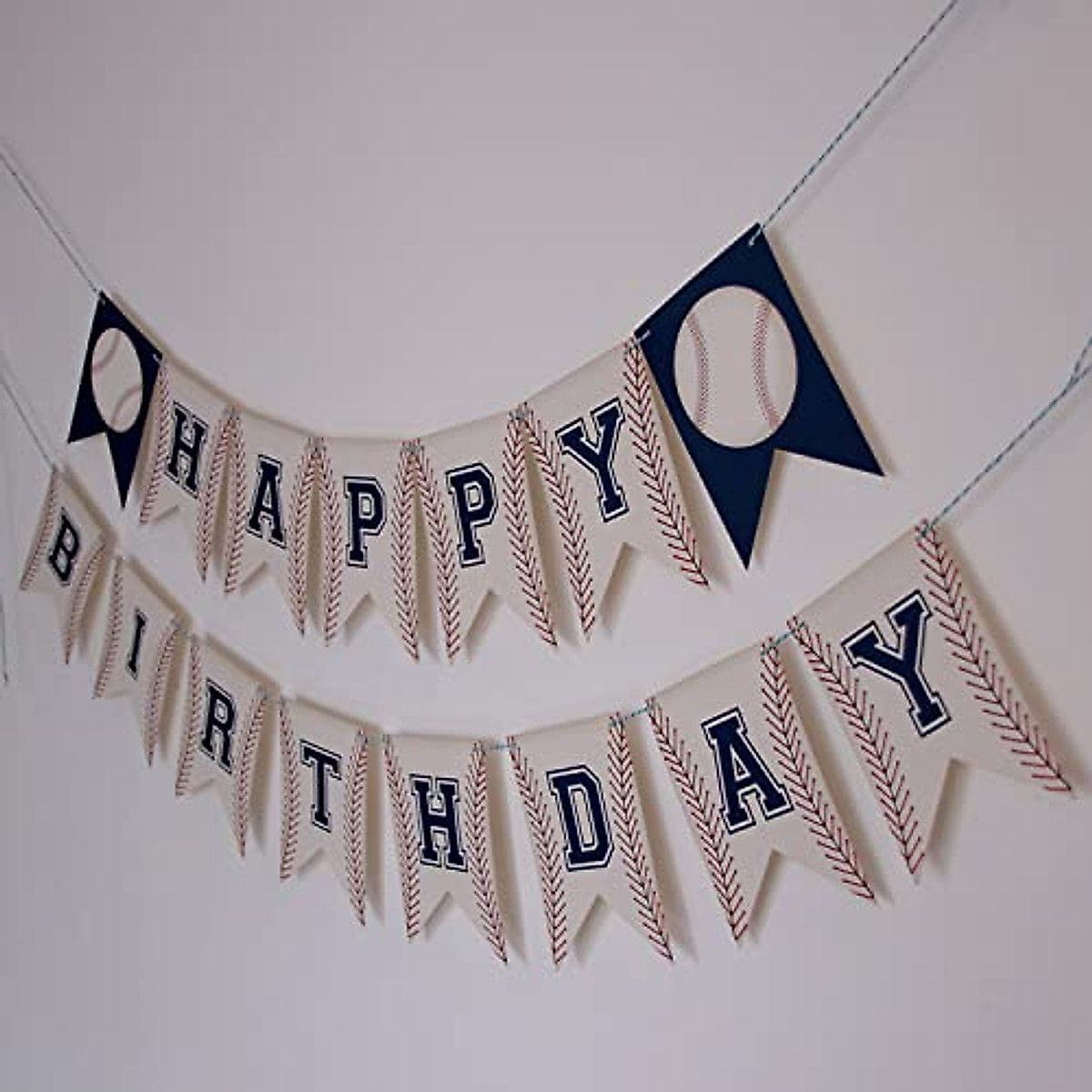 Baseball Birthday Banner,Baseball Party Decorations,Party Garland, Birthday Decorations