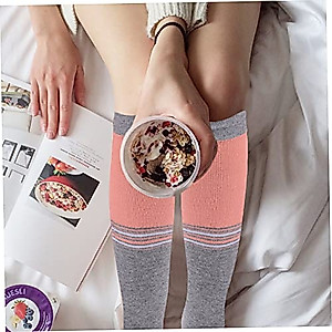 SOIMISS 1 Pair Yoga Socks Five Finger Socks Womens Stockings Toe Socks for Women Toe Separator Socks Alignment Socks Athletic Hospital Stockings Anti-Slip Yoga Socks Middle Tube Socks Heel