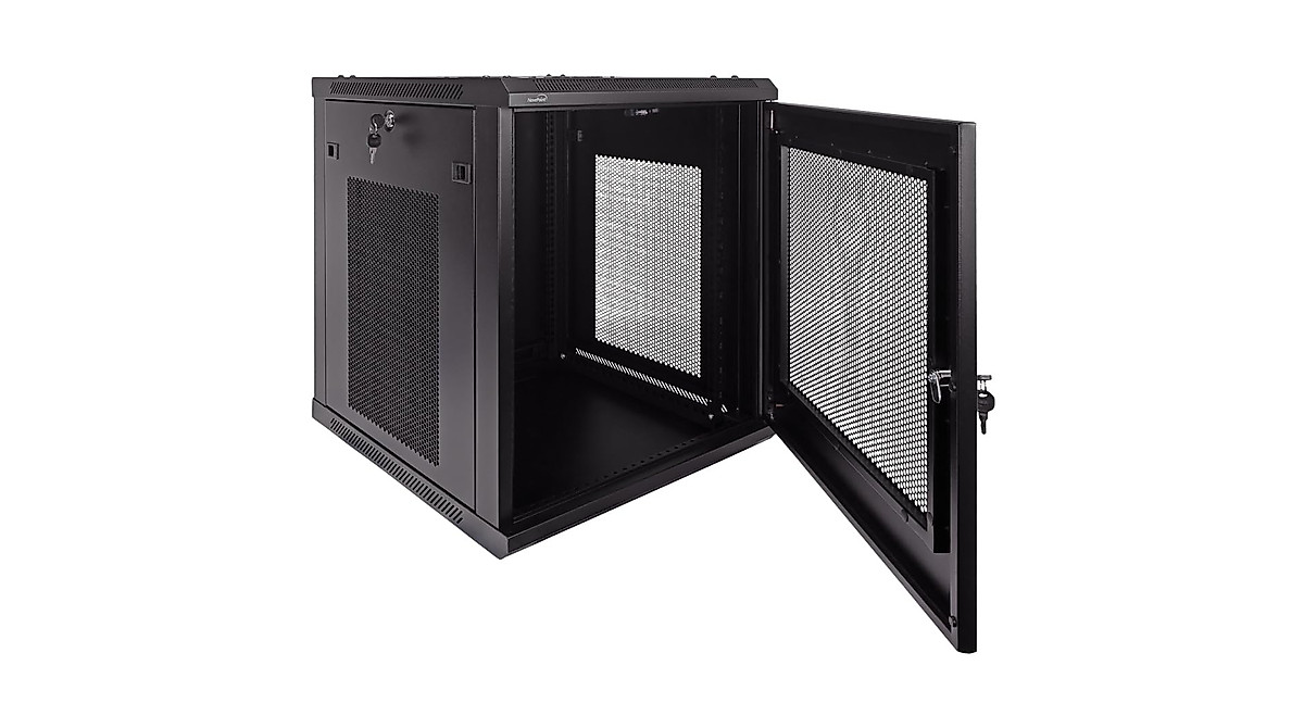 Durable NavePoint 12U Server Rack Enclosure - Space Efficient