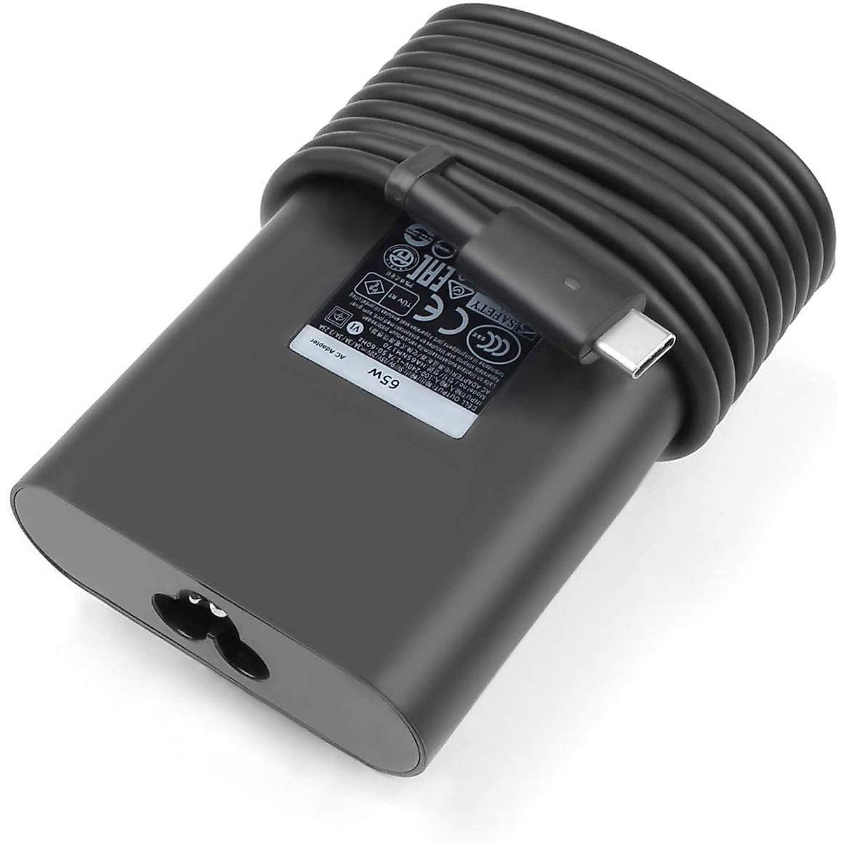 65W 20V 3.25A USB Type C AC Adapter Compatible for Dell LA65NM170 HA65NM170 02YK0F 0M1WCF for Latitude 13 7370 Latitude 12 7275 Latitude 3400 3500 5290, XPS 12 9250