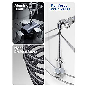 JSAUX Lightning to 3.5mm Audio Cord 6FT, [Apple Mfi Certified] Aux Cable Compatible with iPhone 14/14 Pro/13/13 Pro Max/12/12 Mini/12 Pro/12 Pro Max/11 Pro/11 Pro Max/X/XR/XS Max/Car Stereo-Grey