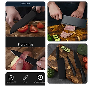 TM MARBLE STAINLESS STEEL 7PIECE KNIFE