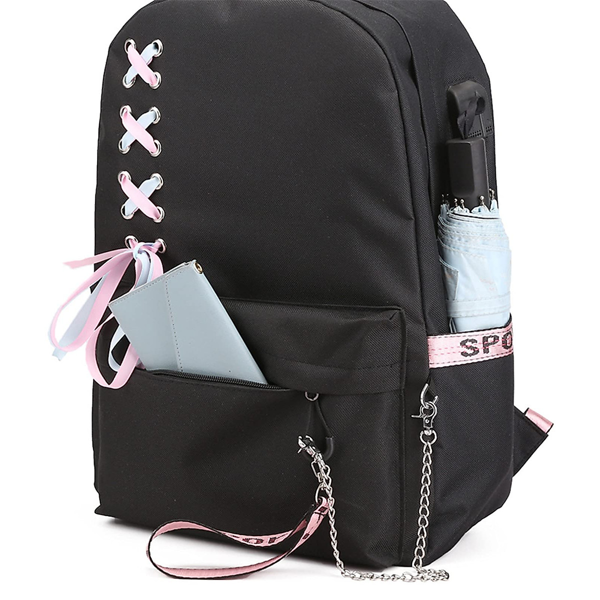 ISaikoy Anime Fairy Tail Backpack Bookbag Daypack School Bag Satchel Shoulder Bag