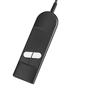 2 Button 5 Pins Hand Controller, Multiple Uses 2 Button 5 Pins Plug Connector Recliner Hand Control, Remote Replacement Part for Lift Chairs Electric Recliner, for 5-Pin 4-Core Sofa, Black