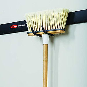 Rubbermaid 1784456 FastTrack Wall Mounted Rope, Hose, or Tool Garage Storage Utility Hook, Supports Up to 25 Pounds Each (4 Pack)