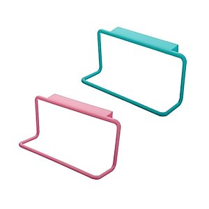 Cabilock Rag Hanger 2pcs Towel Holder Clothes Rack Hangers Duster Cloth Shelf Duster Cloth Hanger Towel Shelf Rag No Trace Bathroom Towel Shelves