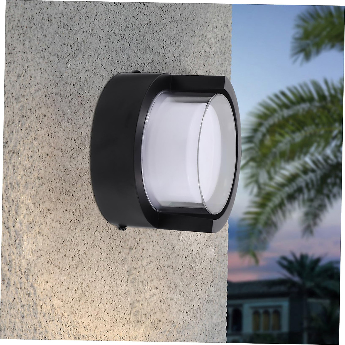 Housoutil Aluminum Waterproof Wall Lamp 6w Warm White Led Outdoor Wall Mount for Deck Step Patio Retaining Wall Corridor Lighting