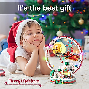 RSDHFLY Christmas Building Set,Christmas Eve Christmas Collection Brick Model,New Year Gift Christmas Eve Toy Gifts for Friends and Kids Gift