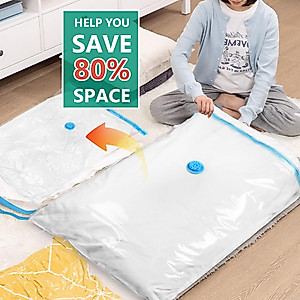 Morecoo Vacuum Storage Bags with Electric Pump & New Air Valve, 10 Pack Space Saver Bags (5 Jumbo/5 Large) for Clothes, Comforters, Blankets - Press & Pump Compression Bags for Travel Essentials