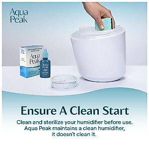 [2-Pack] Humidifier Drops for a Clean Tank - 400+ Uses - Food Grade Humidifier Cleaner - Slows Residue Accumulation and Scaling - Made in USA - Humidifier Water Treatment Cleaning Solution