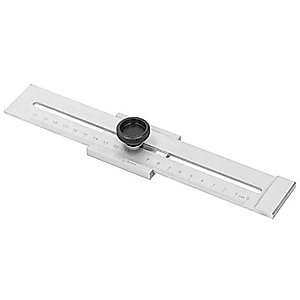 Sliding Line Ruler Precision Carbon Steel Ruler Woodworking Parallel Ruler Marker Gauge Marking Tool for Mechanical Processing Marking with Slide Stops(200mm)