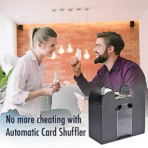 Killer's Instinct Outdoors Automatic Card Shuffler 6 Deck for Home Card Game Battery Operated Casino Electric Shuffler for Poker Professional Shuffling Machine for Blackjack
