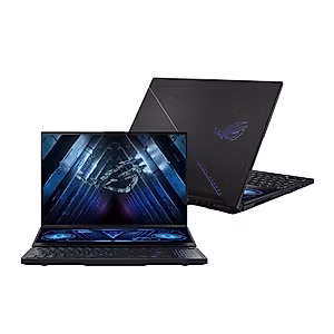 EXCaliberPC 2023 ASUS ROG Zephyrus Duo 16 GX650PZ-XS96 Pro Extreme (AMD Ryzen 9 7945HX, 32GB RAM, 2TB NVMe SSD, RTX 4080 12GB, 16" QHD+ 240Hz 3ms, Windows 11 Pro) Gaming Laptop