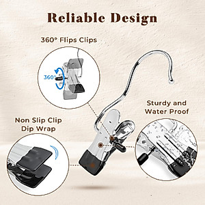 Legging Organizer for Closet, Metal Yoga Pants Hangers 10 Pack Hanging Clips w/Rubber Coated Holds Leggings, Space Saving Hanger Closet Organizers and Storage for Workout Sets, Hat