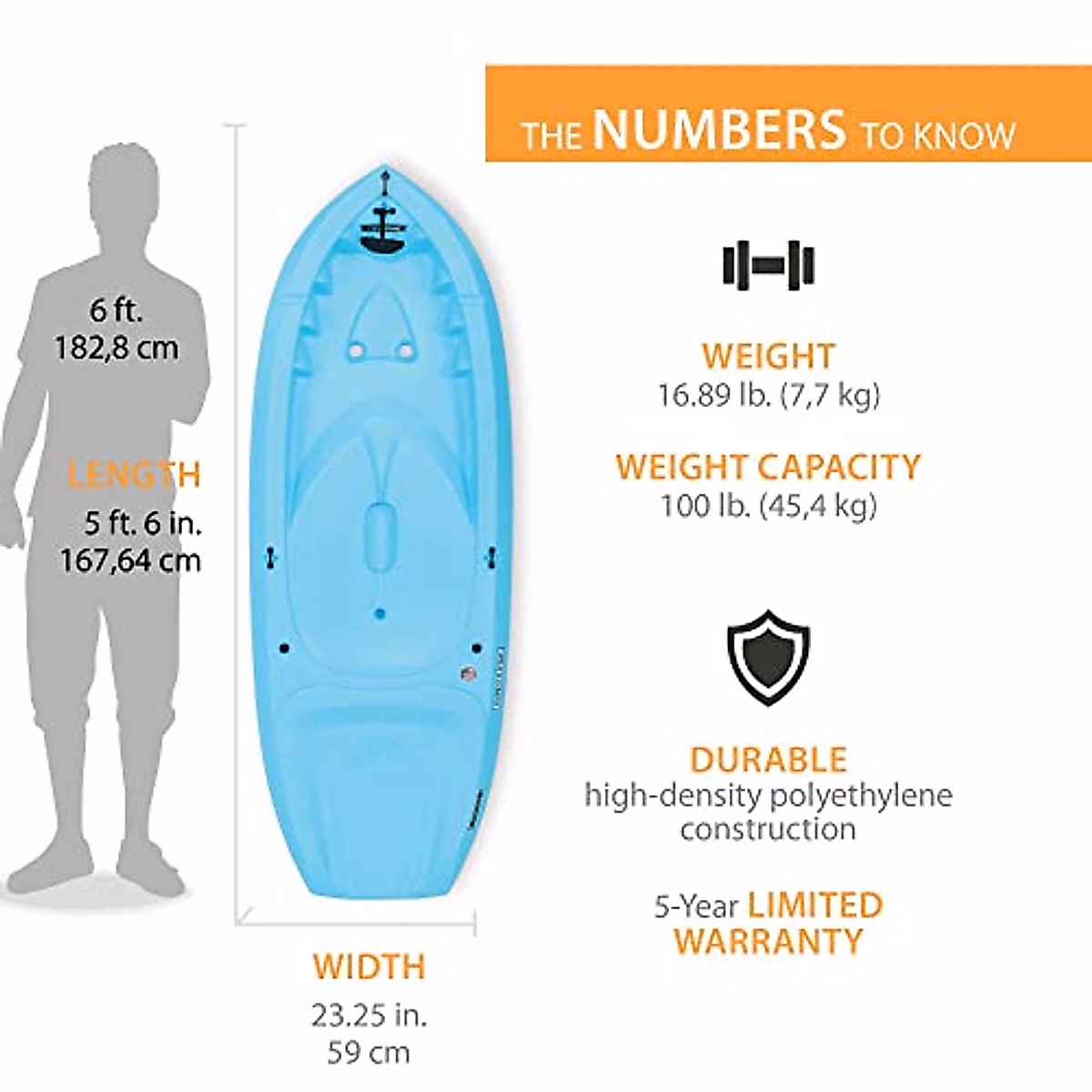 Lifetime Cadet Youth Kayak, Paddle Included