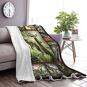 CYREKUD Dinosaur Blanket,Dinosaur Blanket for Boys Girls,Dinosaur Gifts for Adults Throw Blanket,Dinosaur World Blanket,Dino Blanket for Couch Sofa Bedroom Home Dinosaur Decor Christmas 50x60 Inches
