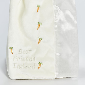 Bunnies By The Bay "Bun Bun Bunny" Buddy Blanket - 16" Stuffed Bunny and Baby Security Blanket - Super Soft Velour with Satin Lining