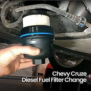 TP1015 Fuel Filter Fit for 6.6L Duramax Diesel Fuel Filter Compatible with 2017-2021 Chevrolet Silverado/GMC Sierra 2500HD 3500HD 2014-2018 Chevrolet Cruze Replace# 23304096, 22937279, 23456595