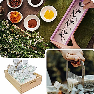 Soap Mold Making Kit with Wooden Cutter Soap Molds Silicone 46oz Purple | Melt and Pour or Cold Process, 50pc Soap Packaging Paper Bags and Slicer | Gift for Wife Women Housewife Soaper