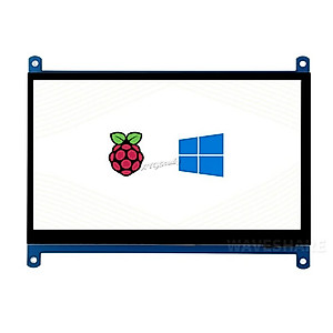 7inch HDMI LCD (C), HDMI Interface Raspbian LCD 1024 * 600 Capacitive Touch Screen Display Mini PC Supports Raspberry Pi 4 3 2 Model B B+ A+ & BeagleBone Black & Banana Pi/Pro @XYGStudy