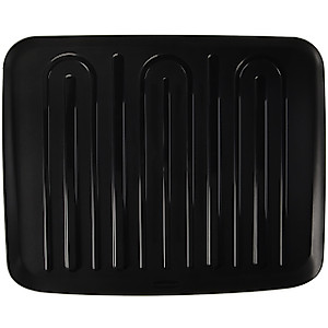 Rubbermaid Drain Board, Large, Black L3-1182-M6-BLA