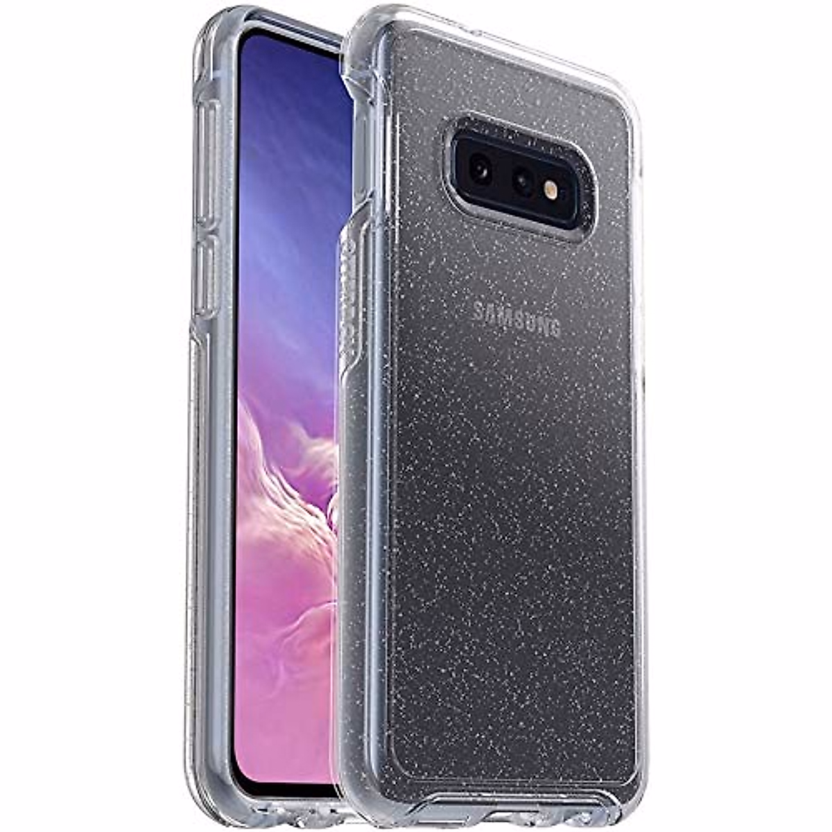 OtterBox Symmetry Clear Series Case for Galaxy S10e - Non Retail Packaging - Stardust (Silver Flake/Clear)