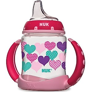 NUK Learner Cup with Silicone Spout, Assorted Colors 1 ea (Pack of 2)