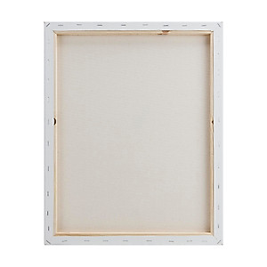 Creative Inspirations Artist Pre Stretched Canvas for Painting, 5/8in Deep, 10 oz. Double Primed Acid Free White Cotton Duck [10 Count Value Pack] - Size 12x12