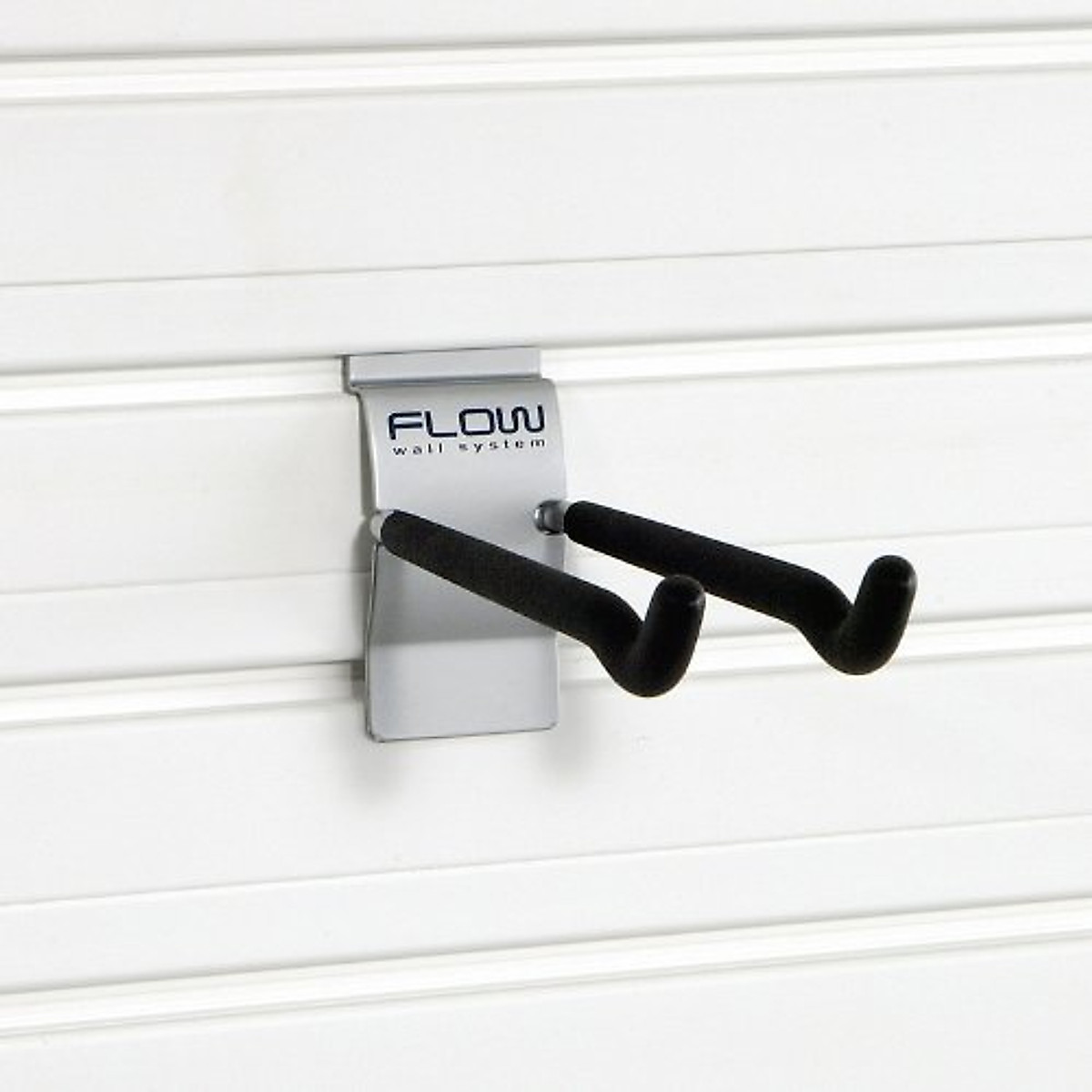 Flow Wall FSH-036-4 8-Inch Hook Add-on Accessory for Garage Organization Systems, Silver