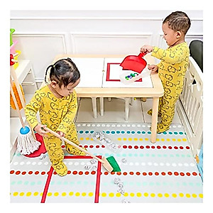 Melissa & Doug Let's Play House Dust! Sweep! Mop! 6 Piece Pretend Play Set - Toddler Toy Cleaning Set, Pretend Home Cleaning Play Set, Kids Broom And Mop Set For Ages 3+