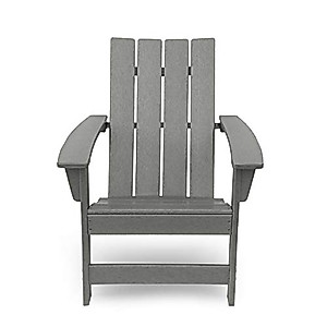 Christopher Knight Home Robert Outdoor Contemporary Adirondack Chair (Set of 2), Gray
