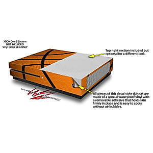WraptorSkinz Decal Vinyl Skin Wrap Compatible with Xbox One S Console and Controllers - Basketball