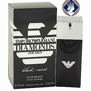Giorgio Armani Emporio Armani Diamonds Black Carat Eau de Toilette Spray for Men, 1.7 Ounce