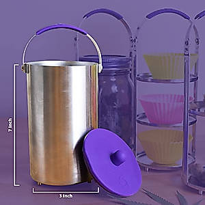 Ardent FX Accessories, Vessel - Airtight, Stainless Steel Food Storage Container - Perfect Storage Solution - Multi-Purpose Container - Food-Safe Jar, Rust-Resistant with Collapsible Silicone Handle