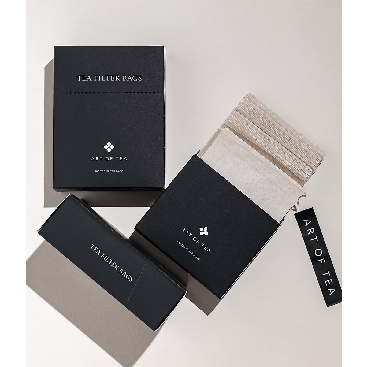 Art of Tea | Filter Bags 4" by 3.5"| Single Use | 100 Count | Works With Coffee or Tea