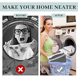 20 Pcs White Mesh Laundry Bags for Delicates with Zipper Laundry Wash Bag Net Lingerie Bag Organizer Washing Machine for Clothes Bra Garment Sock Underwear Blouse Hosiery Stocking Dryer Travel