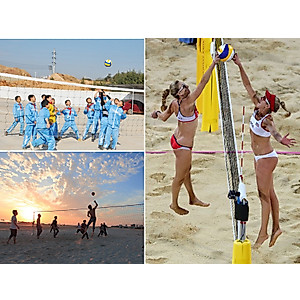 NKTM Volleyball Net, Outdoor Volleyball Net Volleyball Net Outdoor Volleyball Net for Backyard Pool Volleyball Net Volleyball Net for Pool Portable Volleyball Net Volleyball Equipment (32x3 Feet)