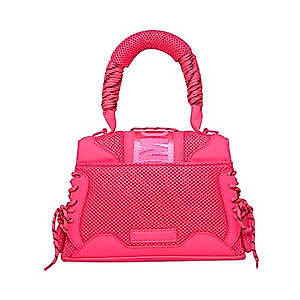 Steve Madden Diego Top Handle Crossbody, Neon Pink