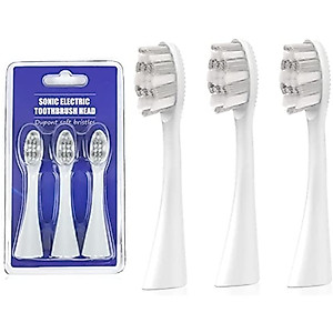 Toothbrush Replacement Heads 3 pcs for P3, S81, Made of Dupont Bristles, Soft Gum, Tongue Coating