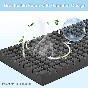 HAVARGO Outdoor Bench Cushions, Outdoor Swing Cushions 48X18 1500H Fade-Resistant Waterproof Outdoor Cushions for Patio Furniture Porch Swing Cushions Loveseat Cushions Dark Gray 1Pc