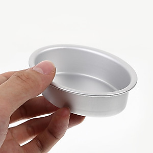 10pcs Oval Mold Circle Cake Pan Mini Cake Tins Metal Pan Round Cake Pans Mini Tart Pans for Baking Cake Mold Baking Cake Pans Cookie Cake Pan Cake Baking Pans Baking Pans Nonstick