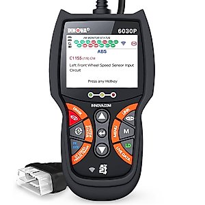 INNOVA 6030P OBD2 Scanner Diagnostic Tool -Read/Erase ABS Codes-Check Engine Light-Car Scanner Live Data with Battery & Alternator Test-Code Severity Levels-Full OBDII Modes