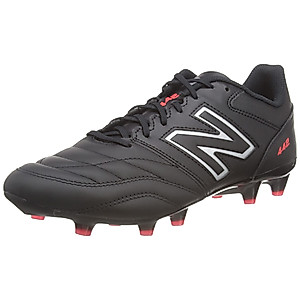 New Balance Men's 442 V2 Academy FG Soccer Shoe, Black/White, 8