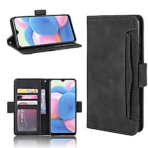 Fashion Anti-Fall Shockproof Phone Cases Samsung Galaxy A40 A41 A 40 41 Leather case Multi-Card Slot Wallet Clip Phone Shell Samsung A40 A41 Covers (Black,Samsung A41)