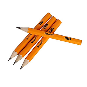 Madisi Golf Pencils, 2 HB Half Pencils, 3.5" Mini Pencils, Pre-Sharpened, 144 Count