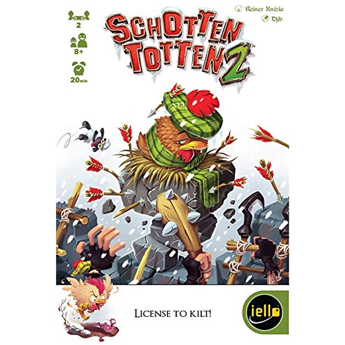 IELLO: Schotten Totten 2, Sequel, Strategy Card Game, Great for On The Go Gaming, 20 Minute Play Time, 2 Player, for Ages 8 and Up