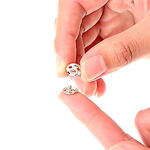 Sumind 100 Sets Sew-on Snap Buttons Metal Snap Fastener Buttons Press Button for Sewing Clothing, Black and Silvery, 10 mm