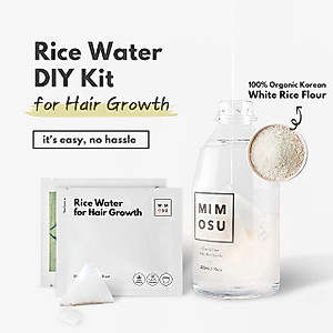 mimosu Rice Water for Hair Growth Shampoo and Conditioner, 2 in 1 Fermented Rice Water Cleansing Shampoo Bar & Conditioning DIY Kit, Curly Girl Method, Self Care Products