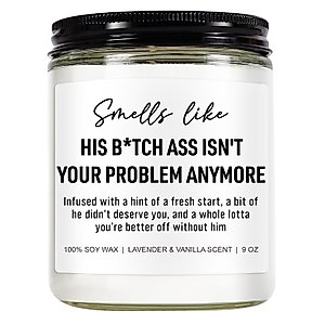 Younift Funny Divorce Candles, Divorce Gifts for Women, Divorce Party Decorations, Breakup Gifts for Women, Cheer up, Break up Gifts for Her, Gifts for Newly Divorced Woman, Ex Boyfriend Gifts