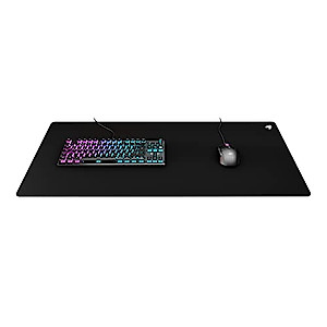 ROCCAT Sense Core XXL PC Gaming Mousepad, Non-Slip Rubber Back, Balanced Micro-Weave Cloth Surface, Durable Computer Desk Mat, Rectangle, XXL, Black